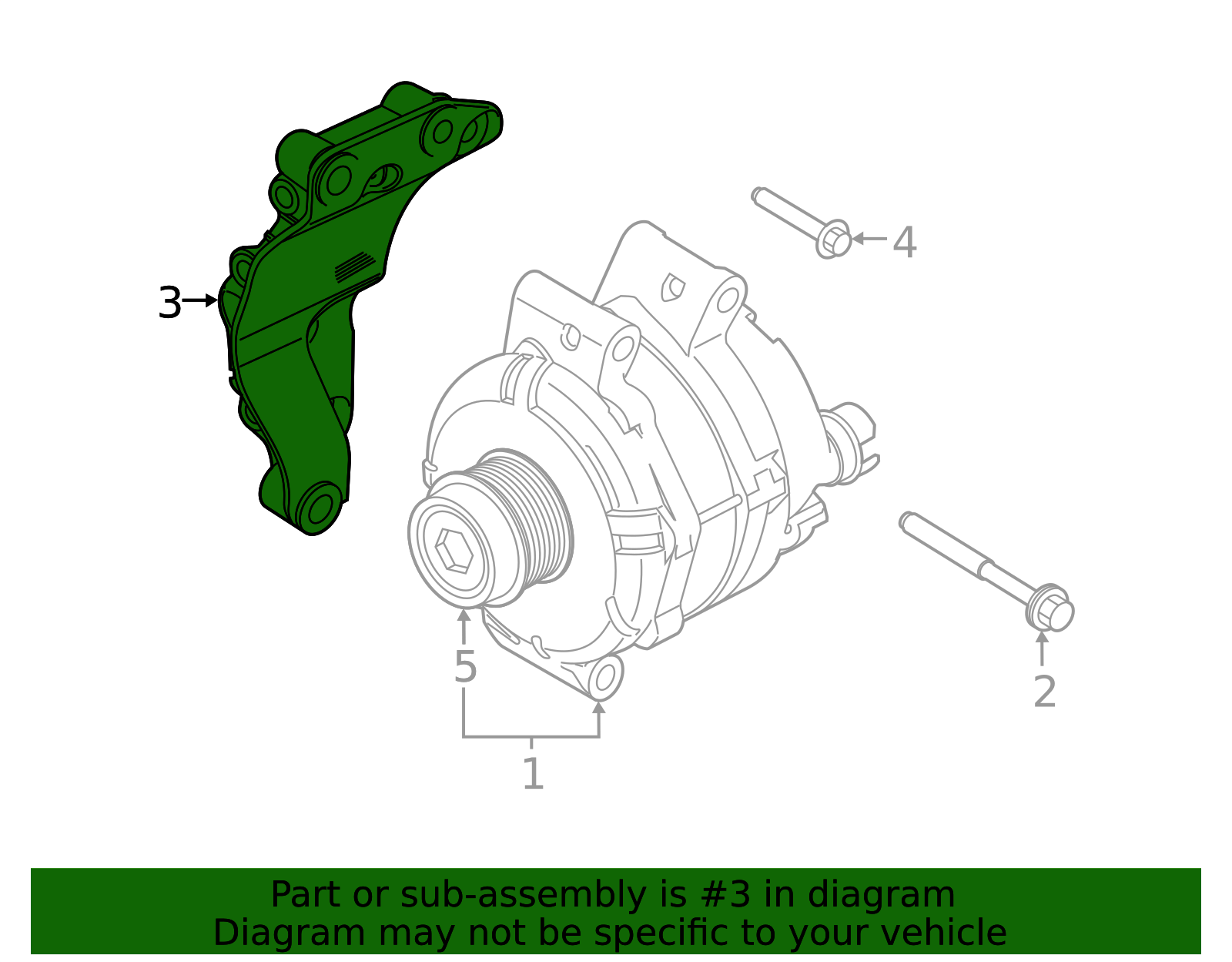2018-2020 Ford F-150 Alternator Bracket JL3Z-10A313-B | Ford OEM Parts ...