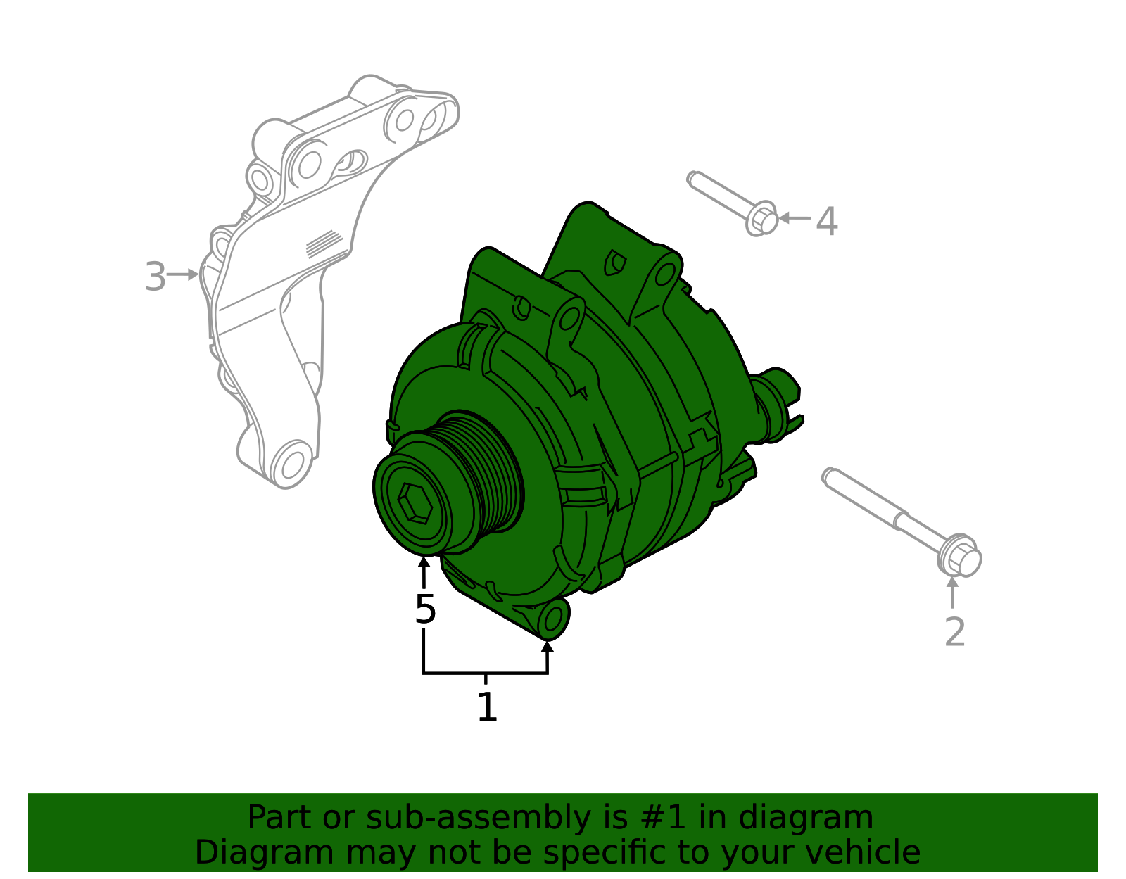 Genuine OEM Ford Part - Alternator JL3Z-10346-A | Genuine OEM Ford ...
