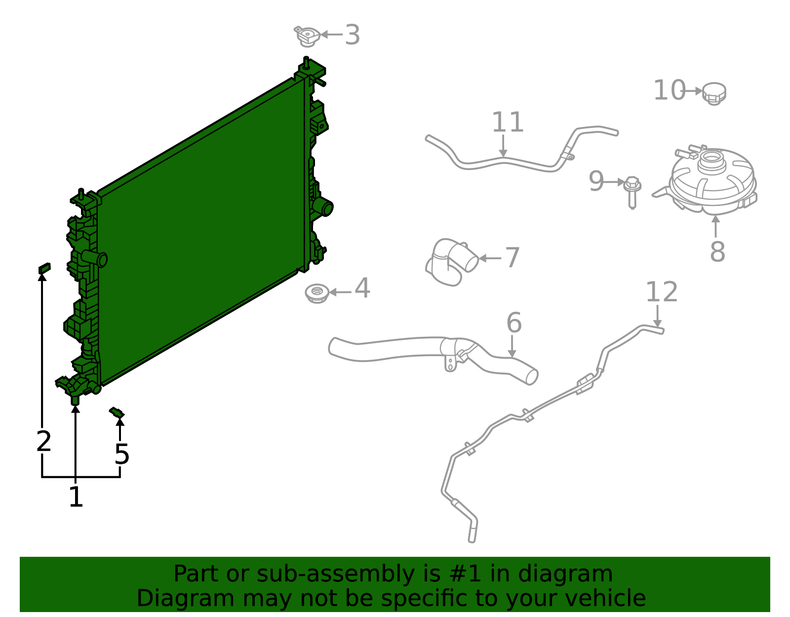 LX6Z-8005-Q - Radiator 2021-2022 Ford Escape | Big 3 Auto Parts