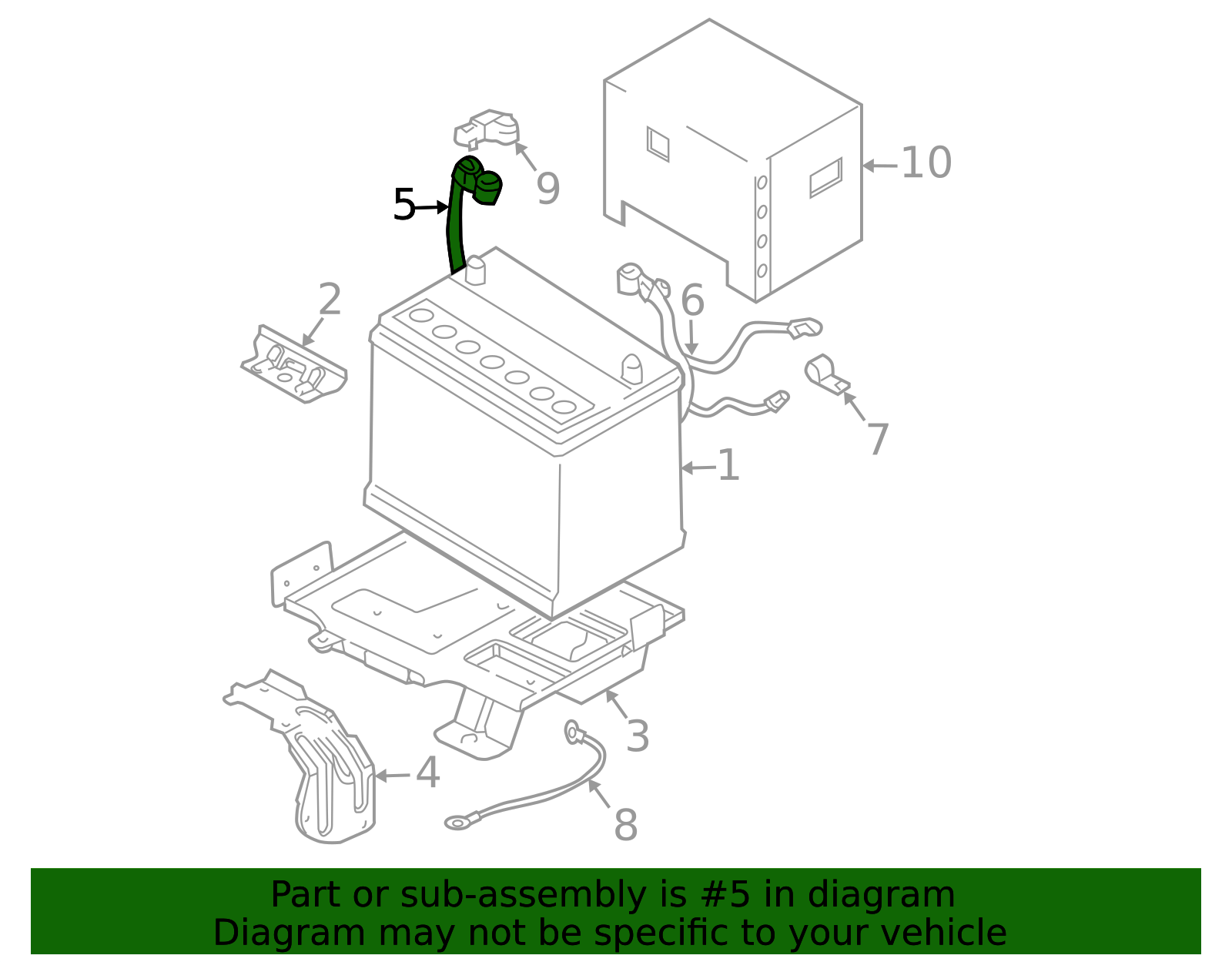 Positive Cable 37200-2C060 | OEM Parts Online
