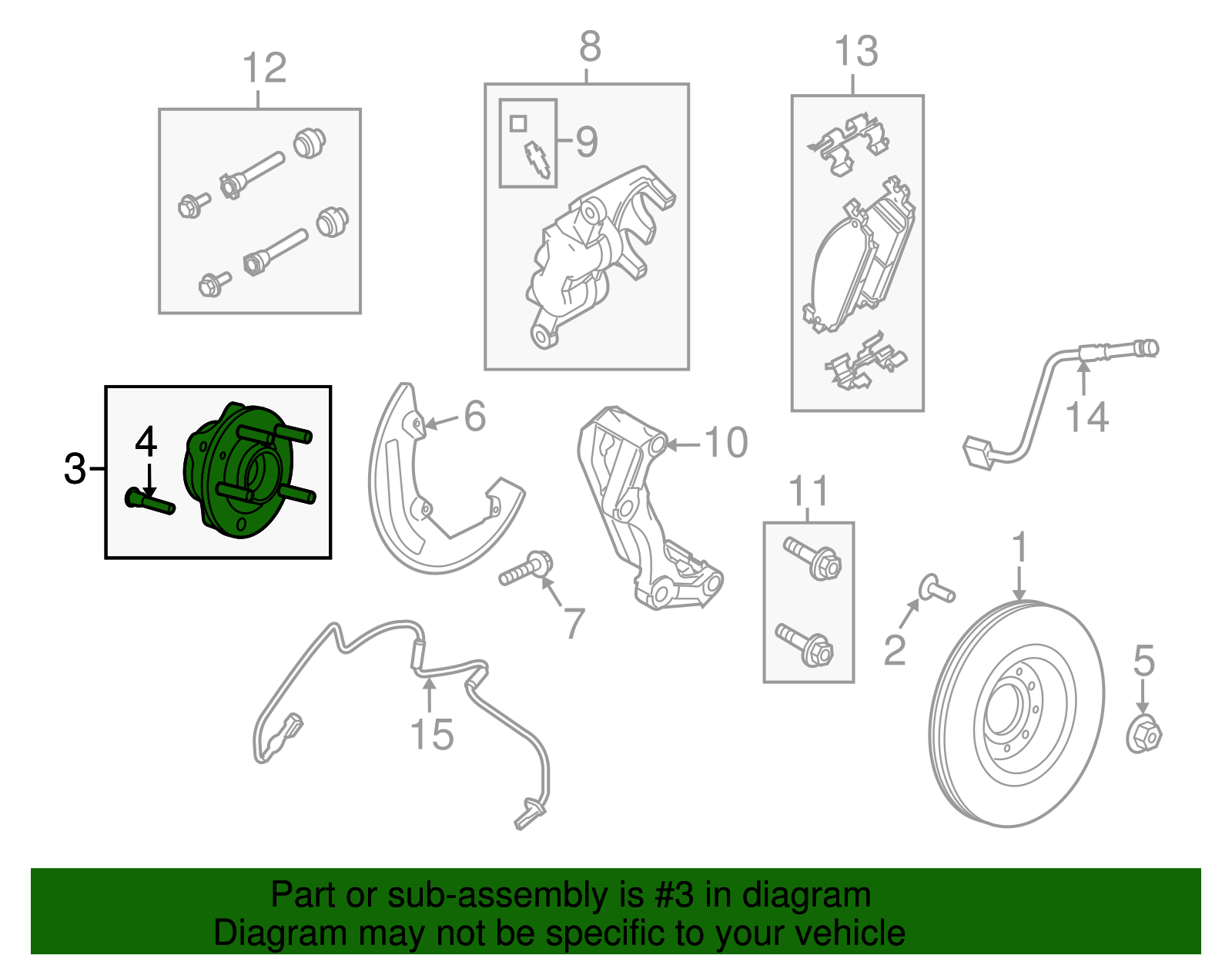 2013-2019 Ford Motorcraft™ Hub HUB-326 | Awesome Parts Ford