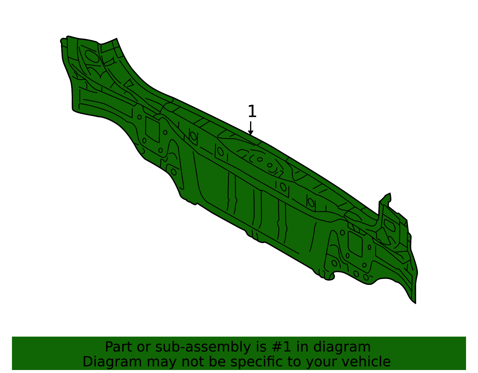2010-2014 Subaru Outback Rear Body Reinforcement 52401AJ00A9P ...