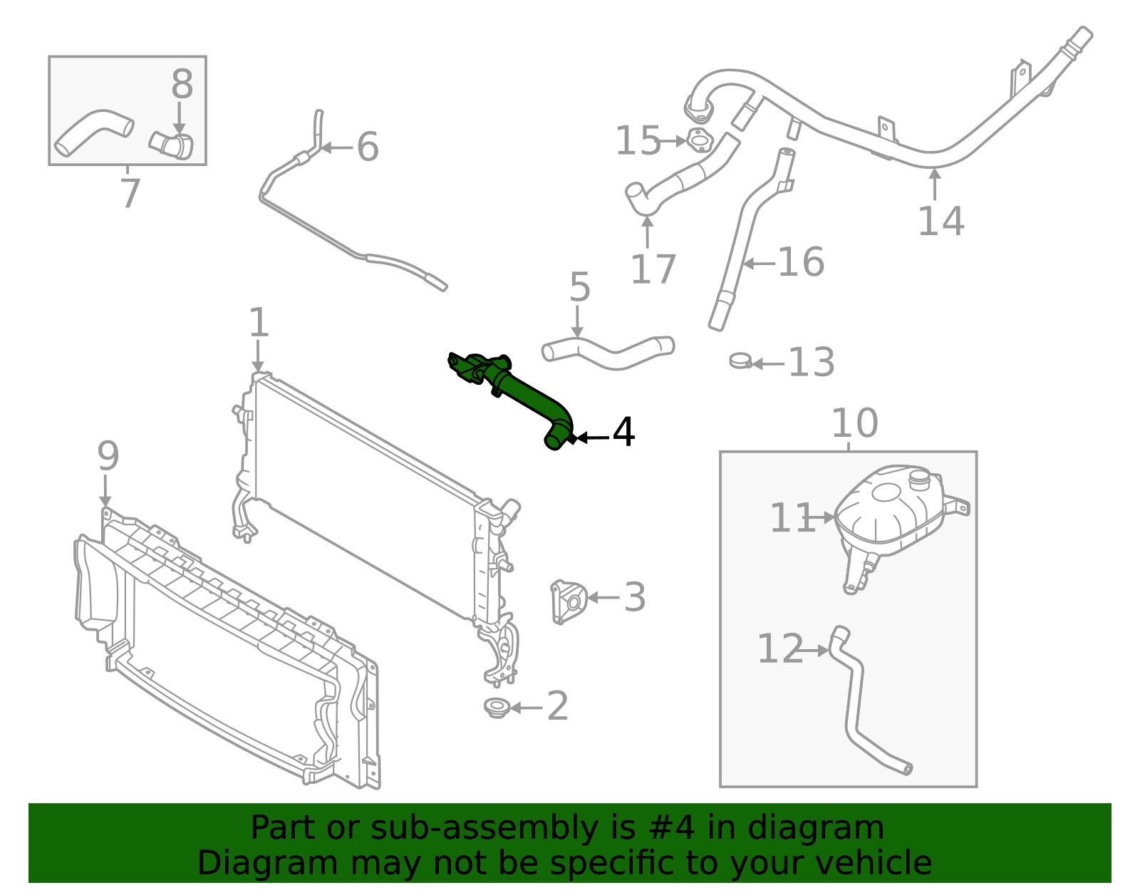 25327-Q5000 - Upper Hose 2021-2023 Kia Seltos | Kia.Parts Store