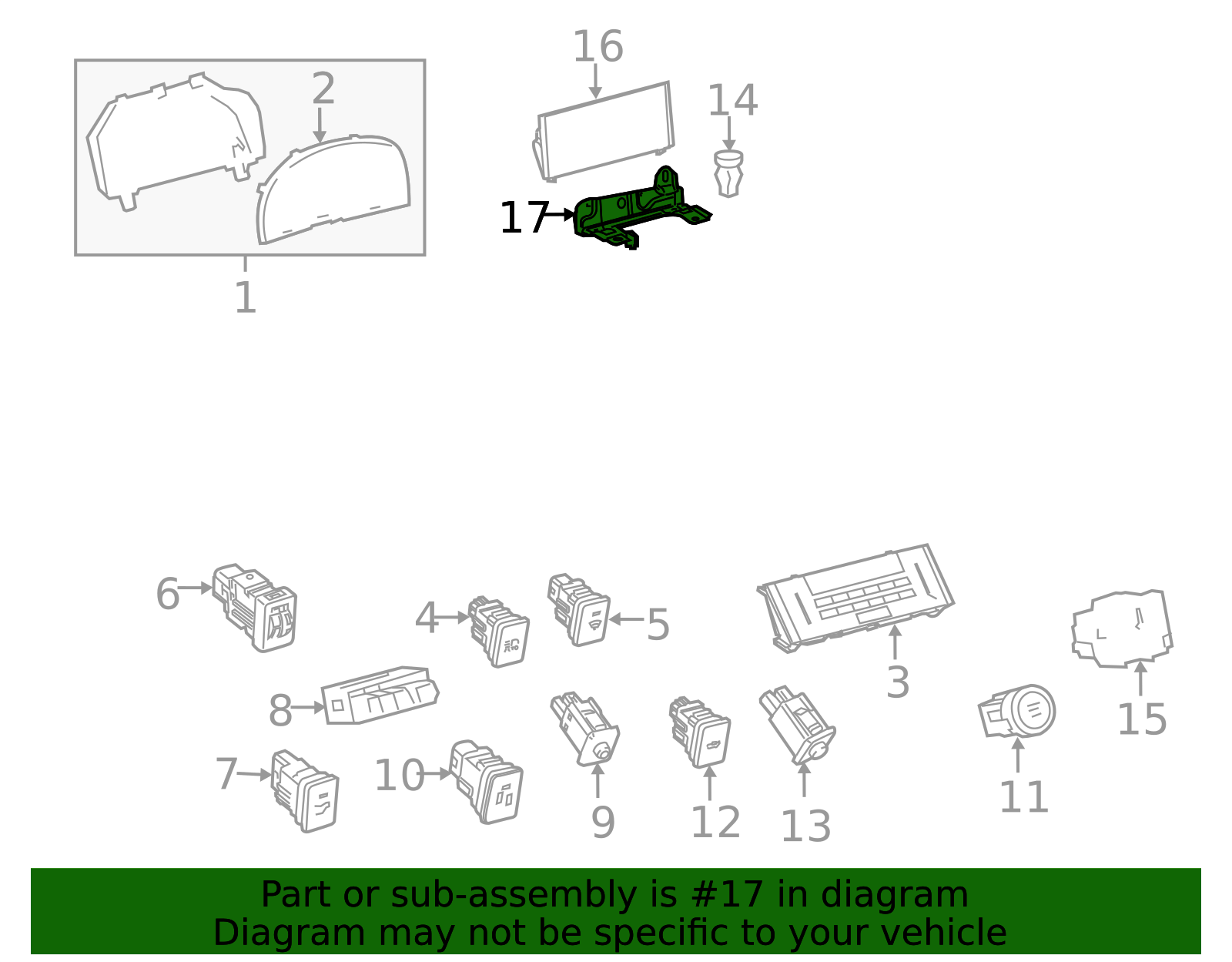 86117-53061 - High-Quality GPS Navigation System Bracket for 2017-2022 ...