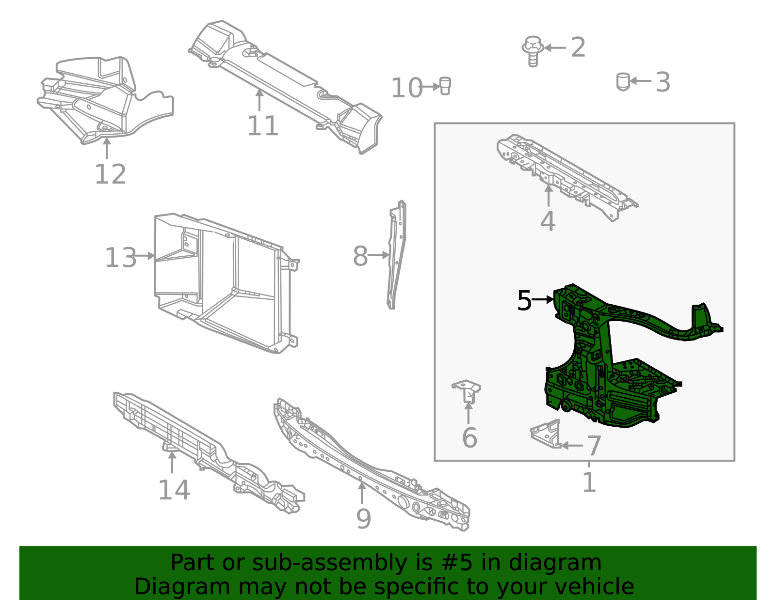 2022-2025 Toyota Side Support 53202-0C050 | MotorMotor