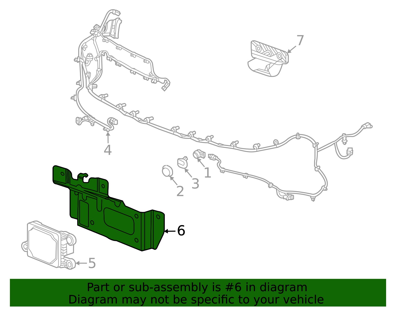 2021-2024 GM Forward Range Radar Bracket 84561514 | Capital Chevy Parts