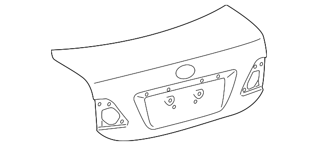 OEM 2014-2019 Toyota Corolla Trunk Lid Part # 64401-02830 | Modern ...