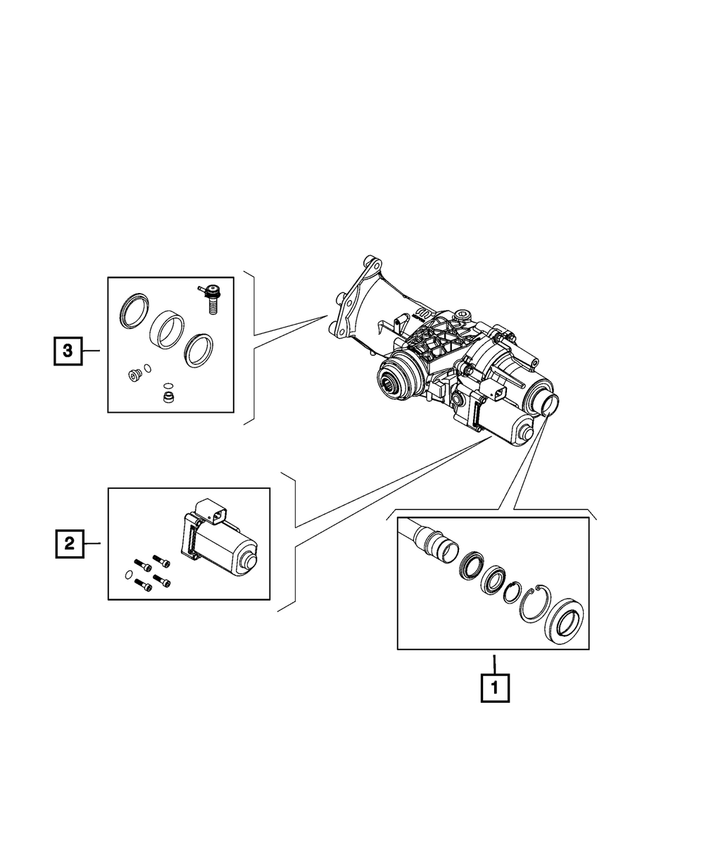 Transfer Case Actuator for 2015-2025 Mopar | OEM Mopar 68267195AA ...