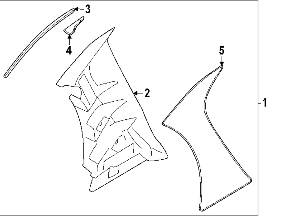 2022-2025 Toyota GR86 2022-2024 Toyota GR86 - Fender Molding SU003 ...