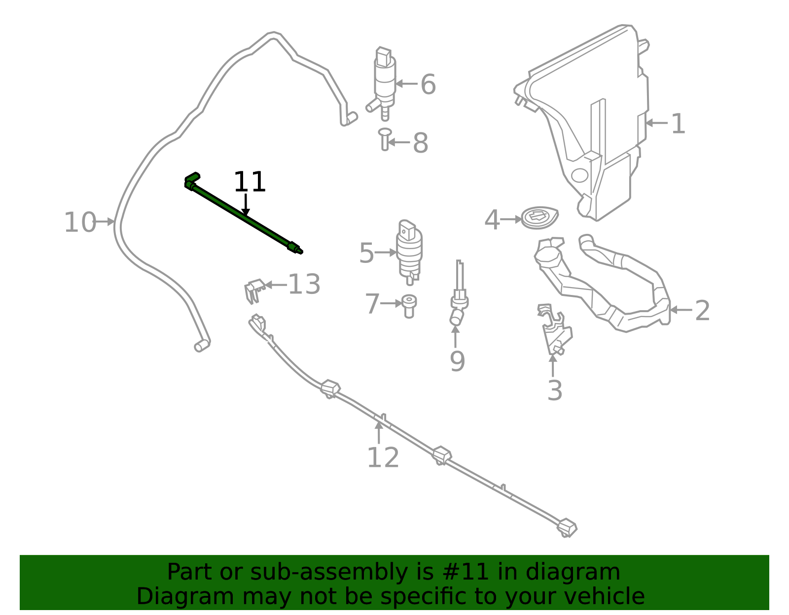 61667238441 - Connector Hose (61-66-7-238-441) | BMW of South Atlanta Parts