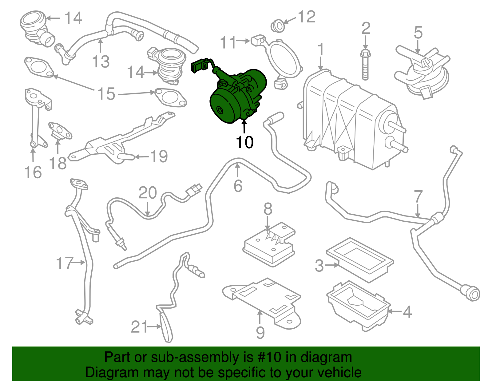 95B-959-253-B - A.I.R Pump 2010-2019 Porsche | Delaware Porsche Parts