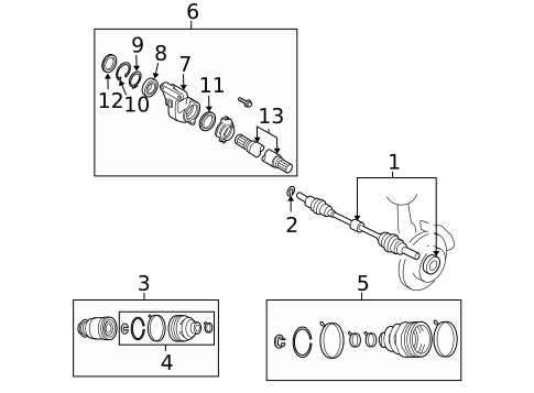 CV Components for 2011 Mazda CX-9 | Bam Wholesale Parts