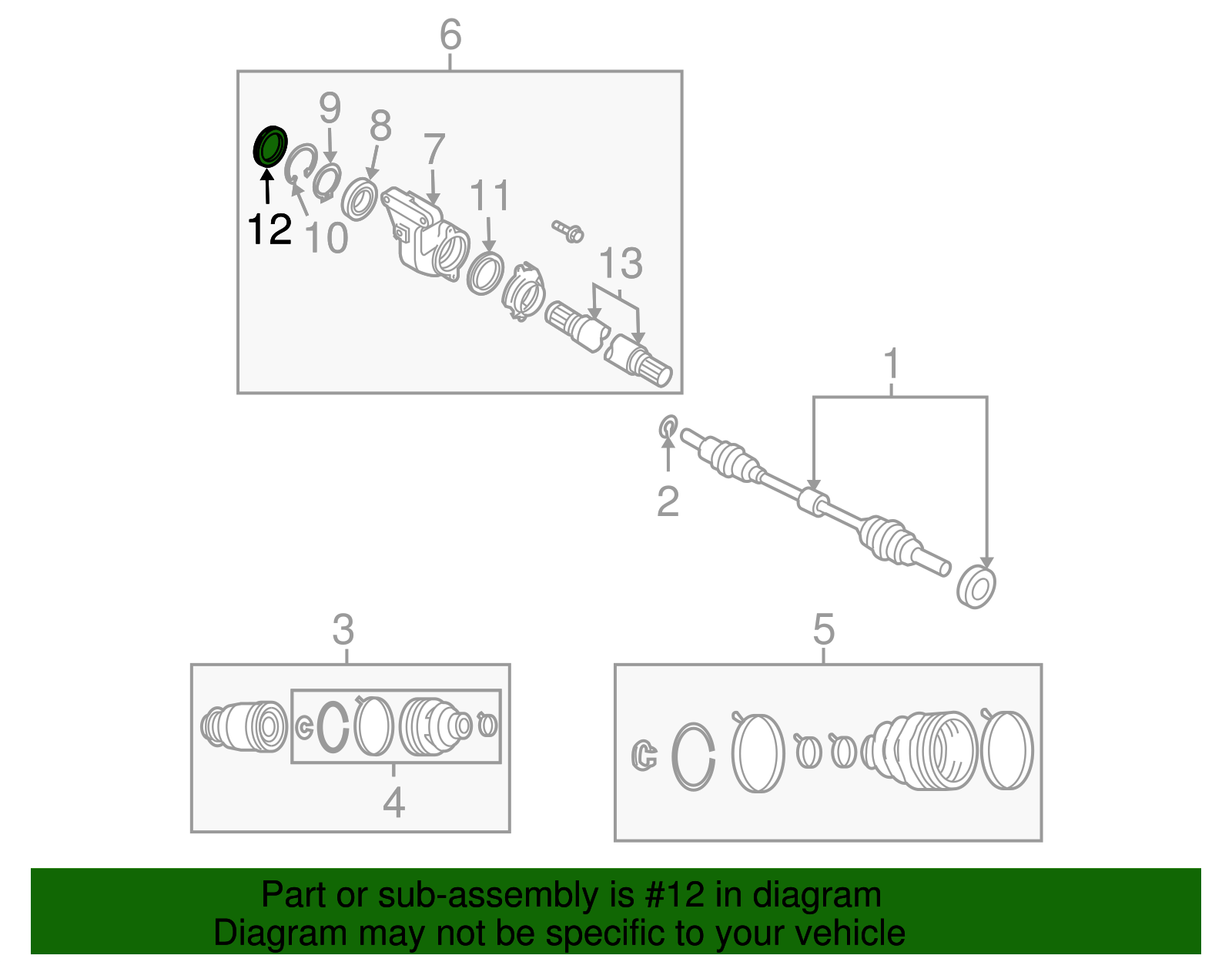 GA70-25-742 - Outer Seal 2007-2015 Mazda | Mazda Parts Connect
