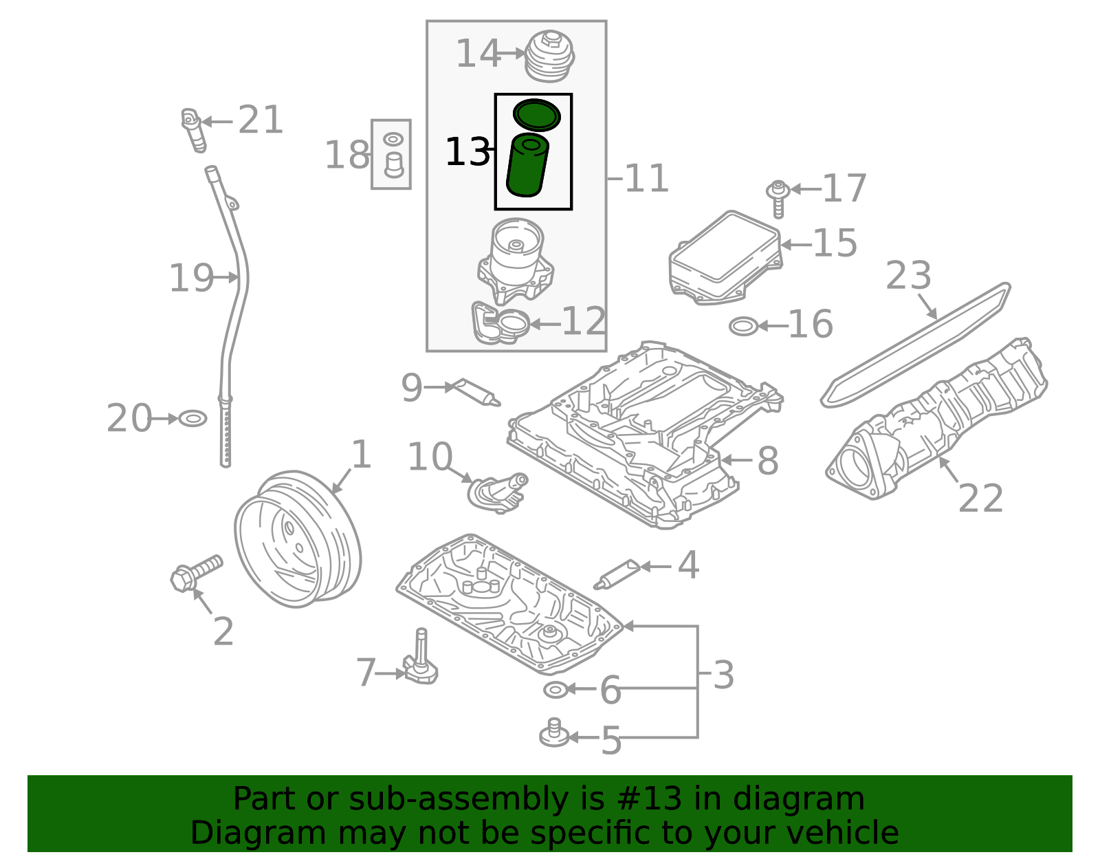 Filterelem 06M-198-405-H | Audi OEM Parts Online