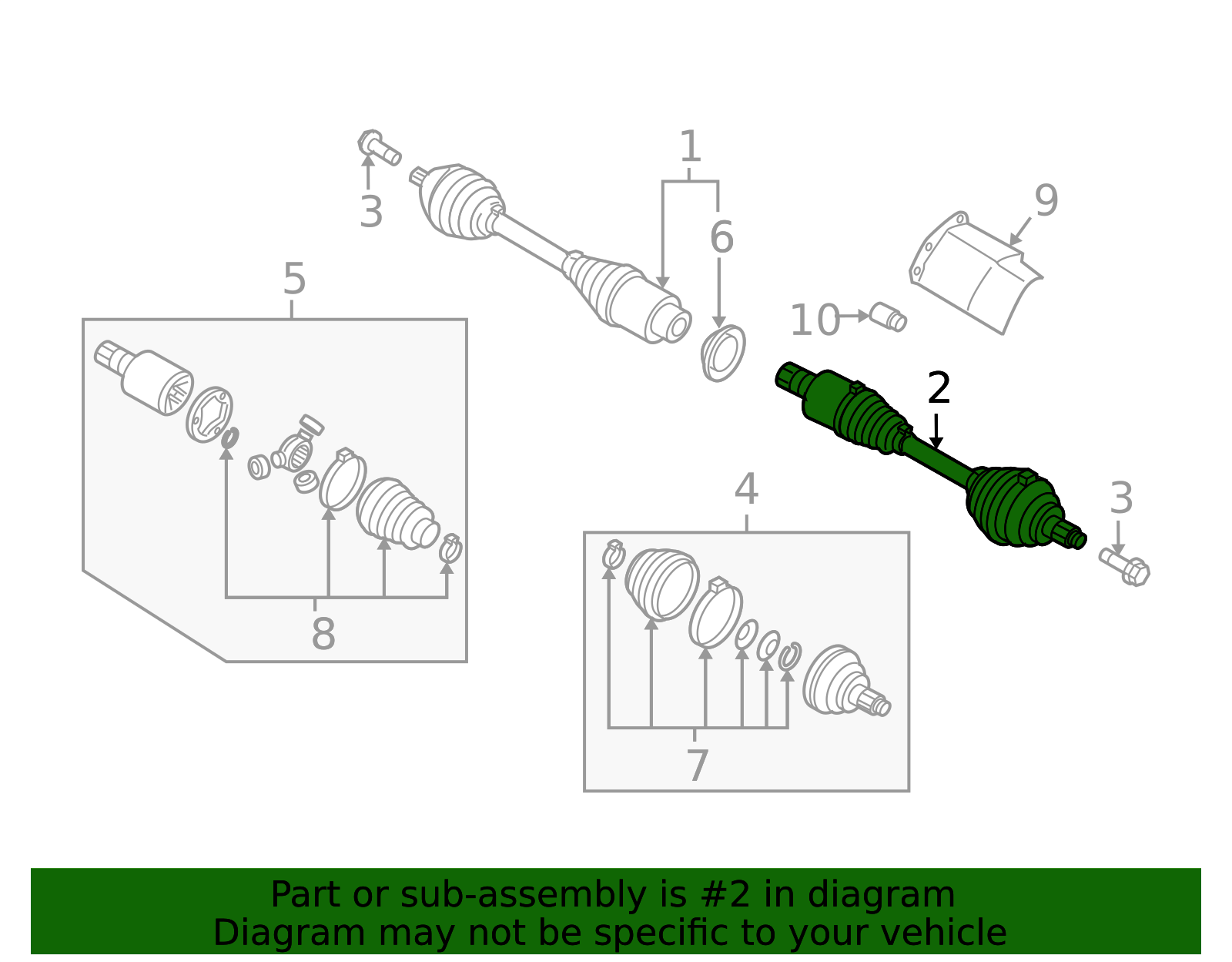 Axle Assembly 5N0-407-761-M | OEM Parts Online