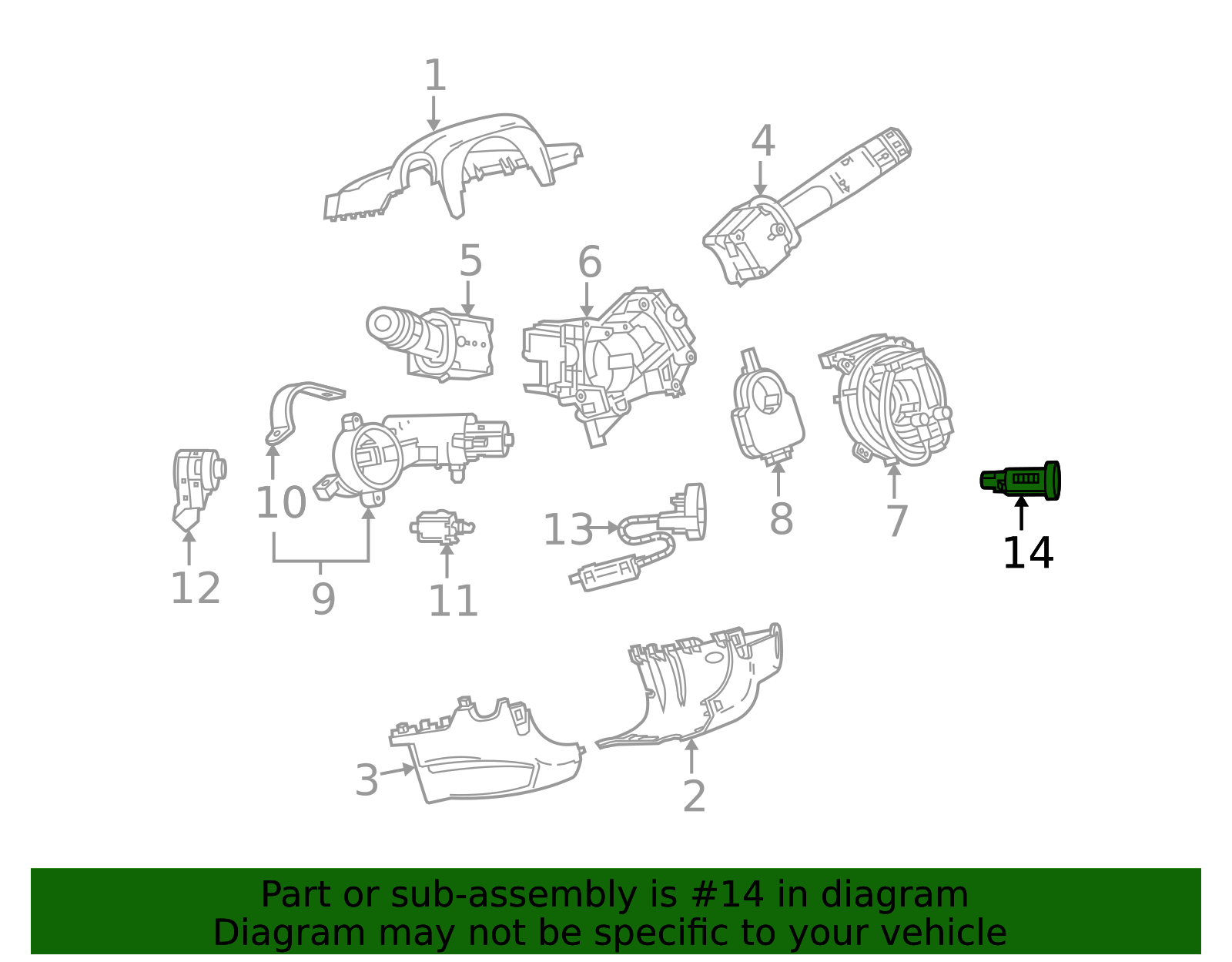 20766607 - Uncoded Ignition Lock Cylinder Kit with Tumblers and Springs ...