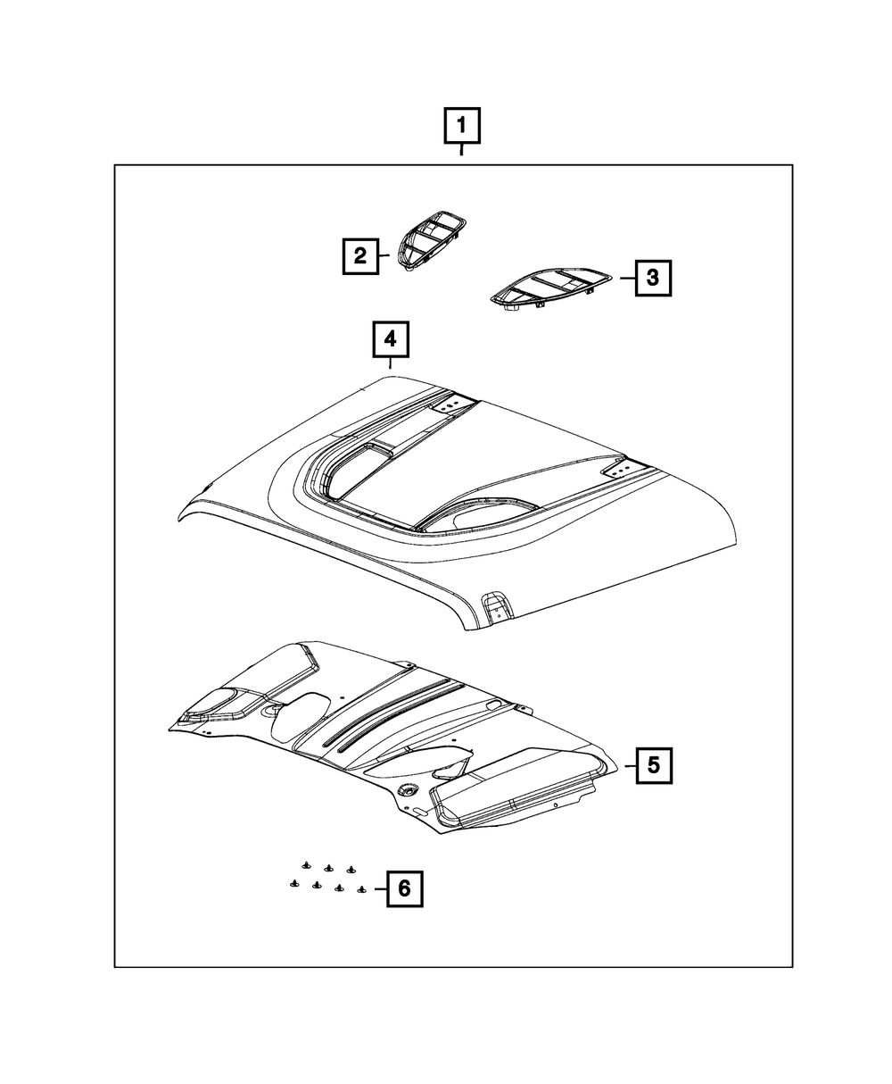 2013-2018 Jeep OEM NEW Mopar 13-18 Jeep Wrangler Hood Kit Bezel Hood ...