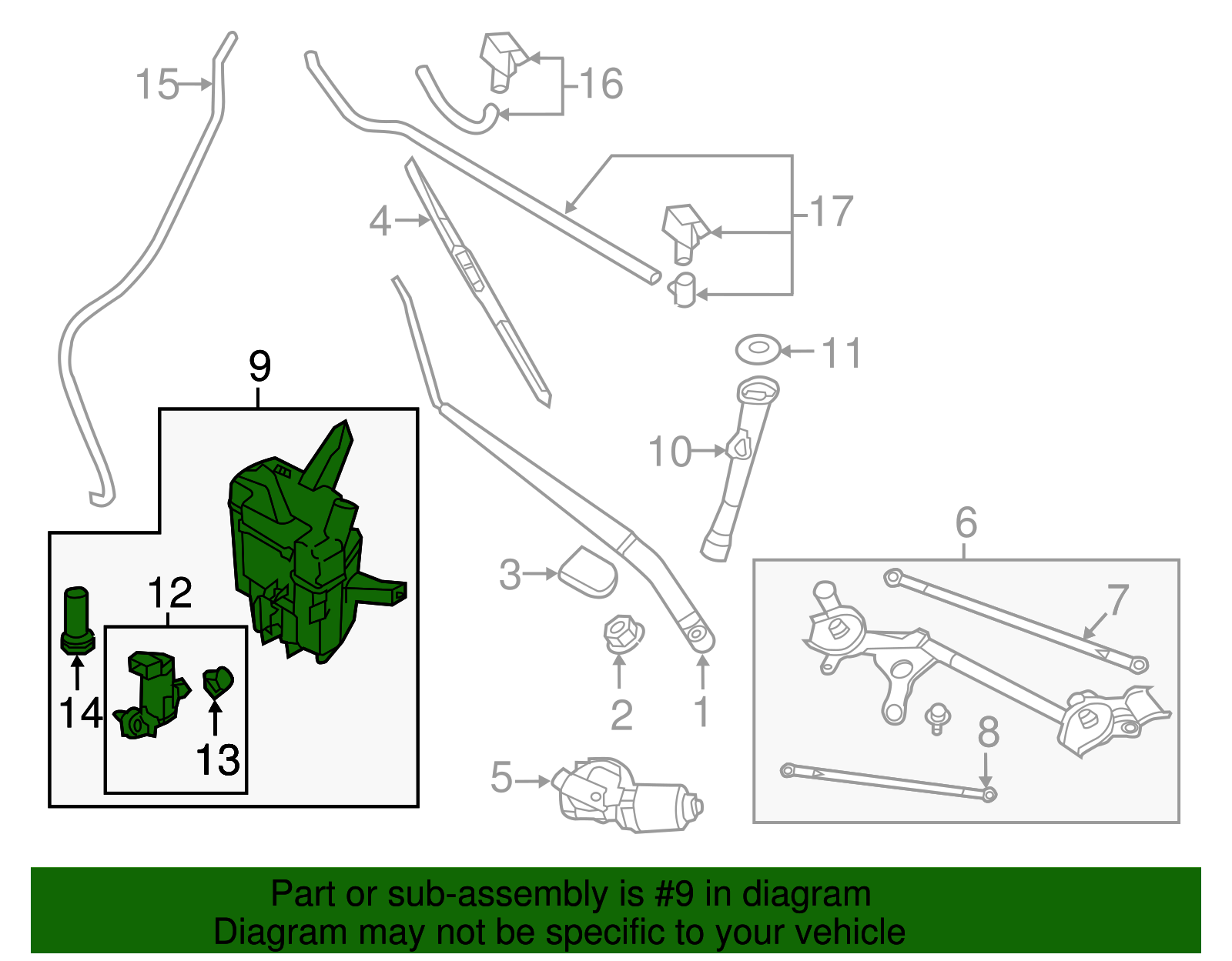 28910-1JA0A - Washer Reservoir - 2011-2017 Nissan Quest | Nissan OEM ...