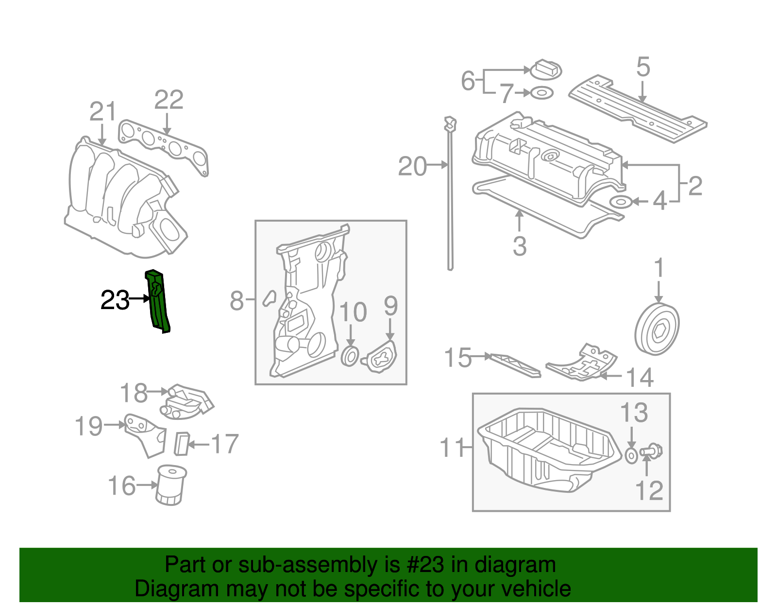 17132-R40-A00 - Intake Manifold Bracket 2010-2014 Honda CR-V | Honda ...