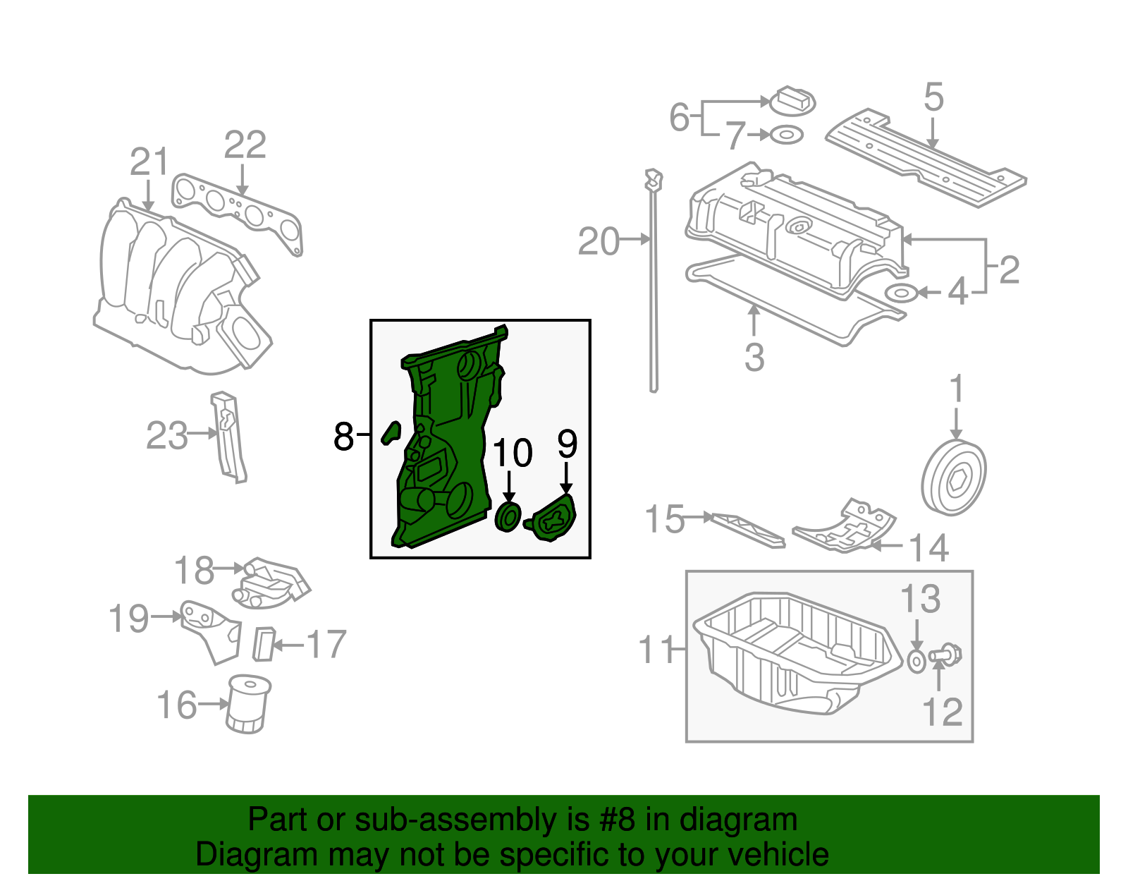 11410-REZ-A01 - 2010-2015 Honda - Case Assembly Chain | Honda Parts Cheap