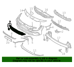 2024-2025 Hyundai Elantra Center Grille 86350-AAAA0-CA | OEM Parts Online