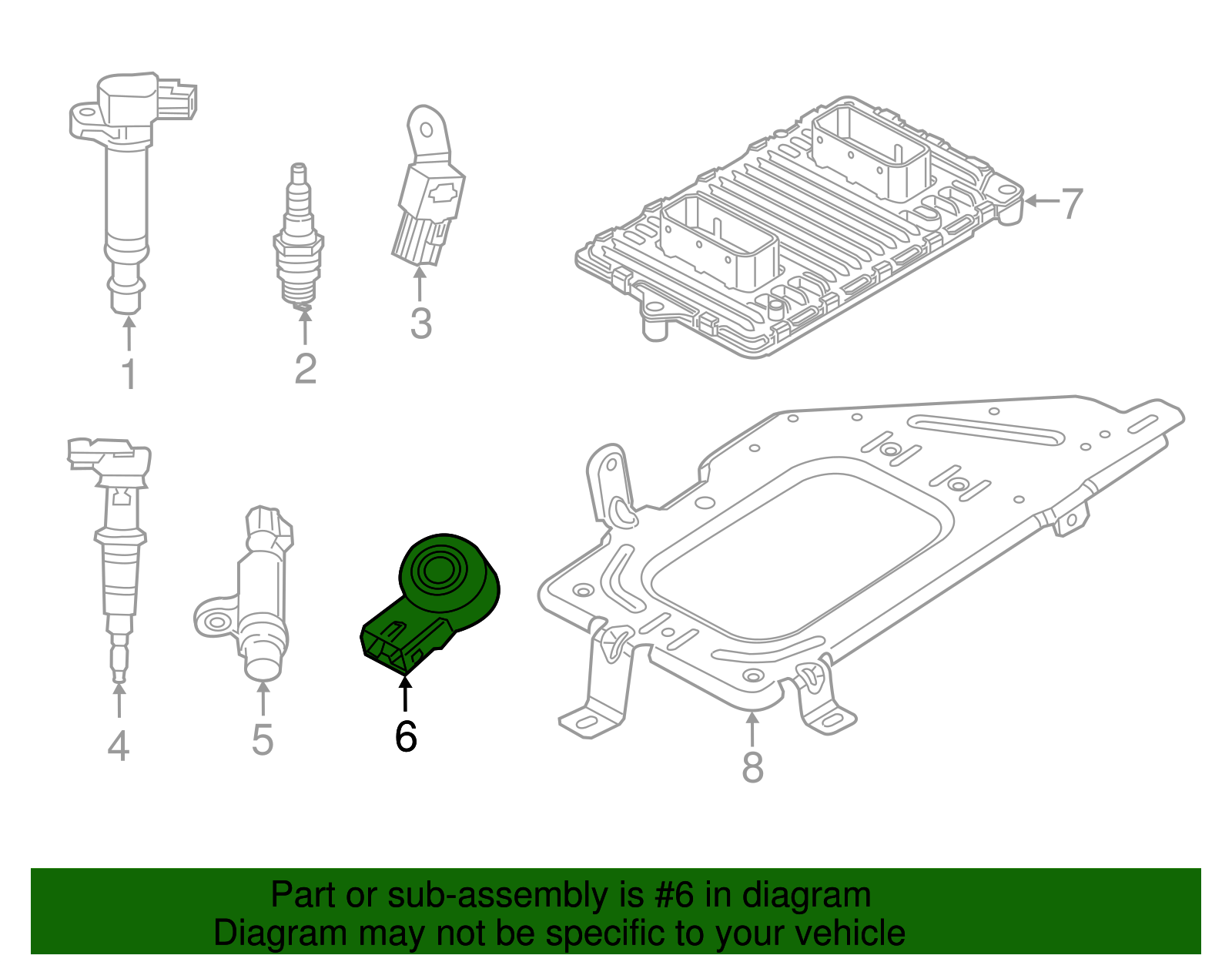 2013-2019 Mopar Knock Sensor 68166540AA | Mopar Parts Canada