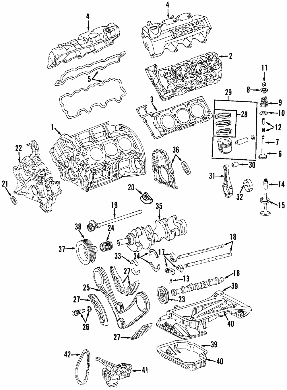 112-030-01-24 - Parts Kit, Piston Ring Mercedes-Benz USA Parts