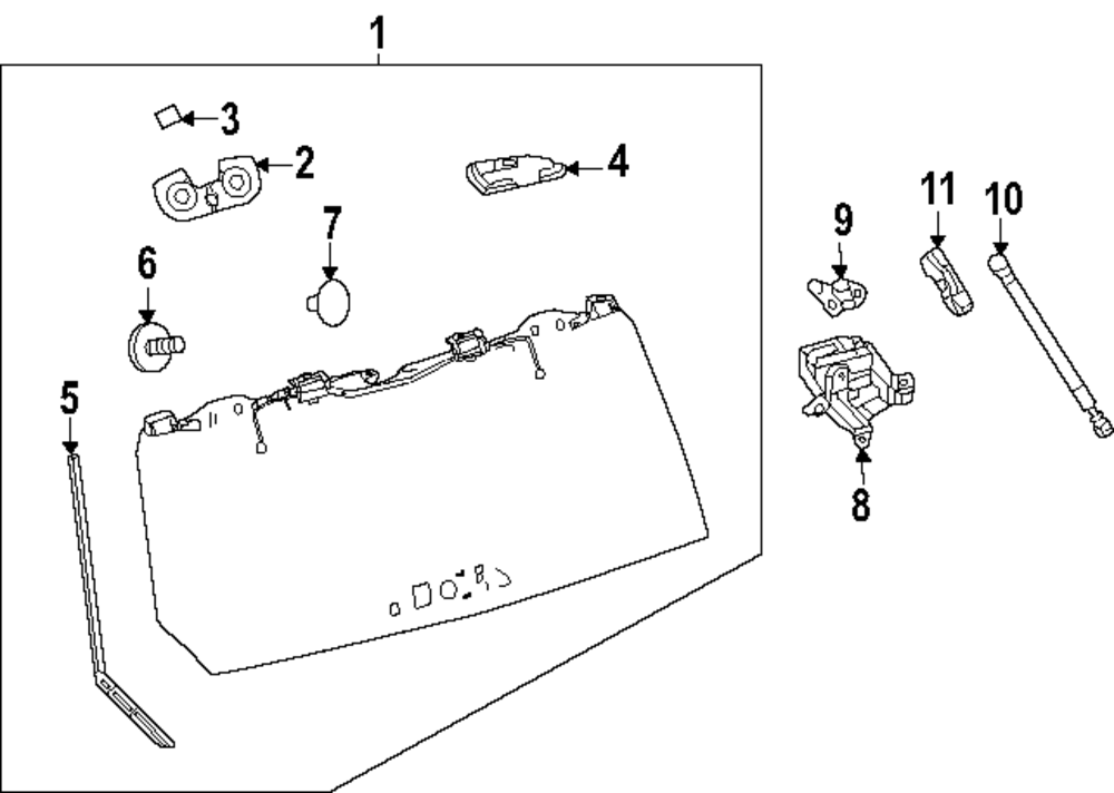 68105-60550 - Lift Gate Glass 2024-2025 Lexus GX550 | Lexus Parts Outlet