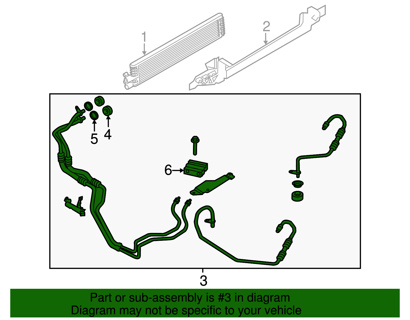 EJ7Z-7R081-A - Cooler Line 2015-2019 Lincoln MKC | Online Ford Parts Catalog