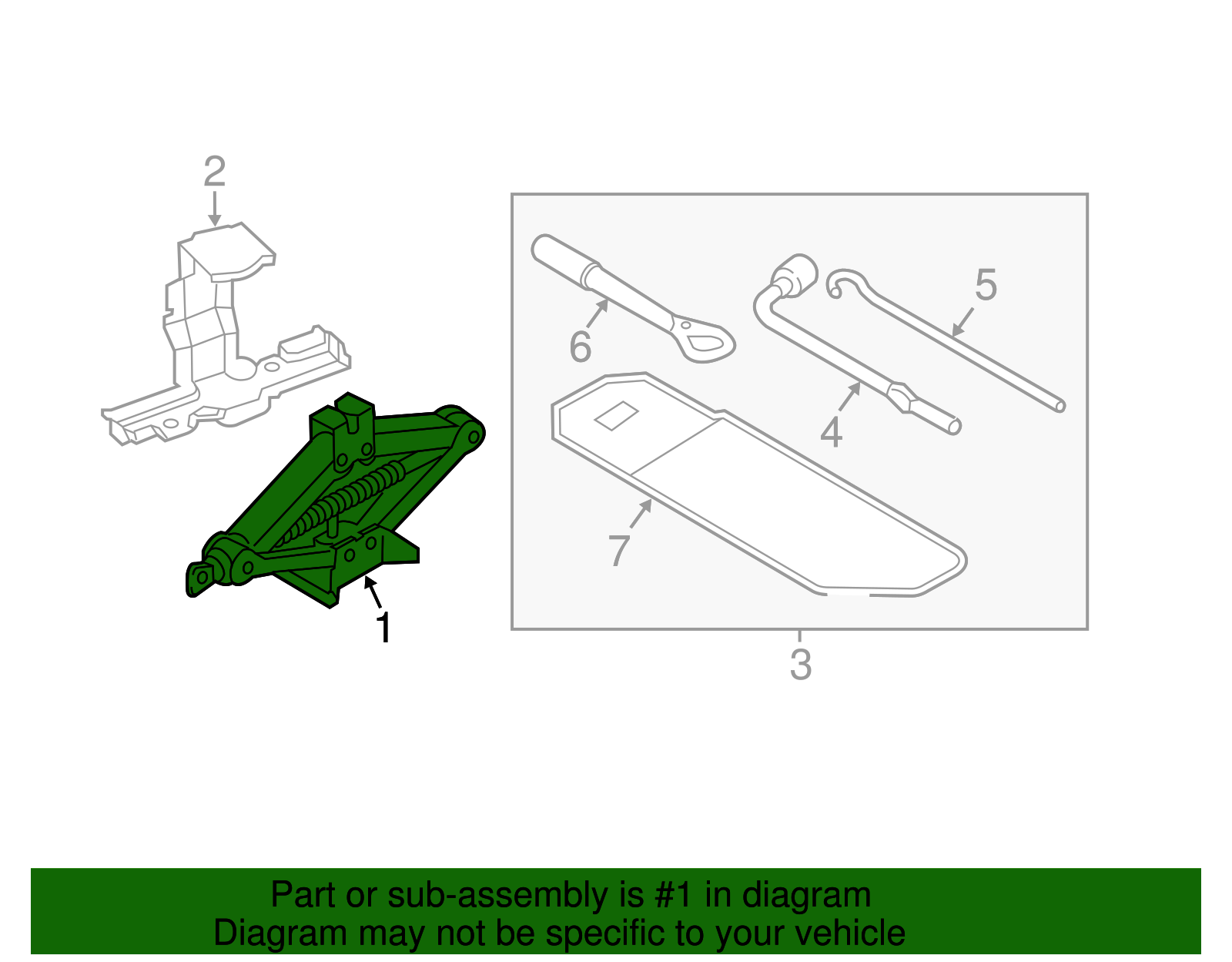 09110-2S100 - Jack Assembly 2011-2016 Kia Sportage | Kia.Parts Store