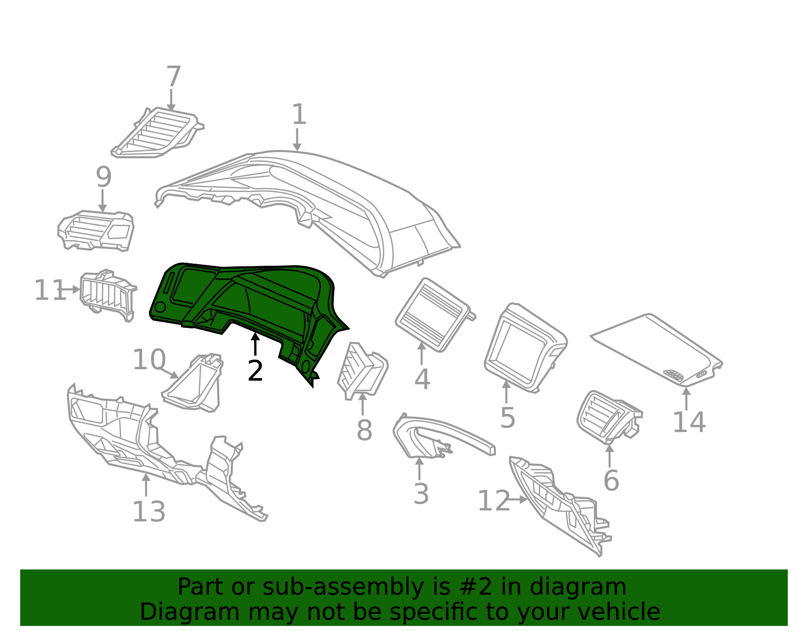 77225-TR0-A01ZA - 2012 Honda Civic - Visor Assembly Sub Meter *NH809L ...