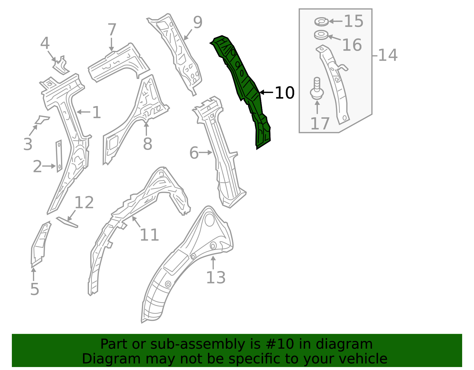 77645-1LA0A - High-Quality Body D-Pillar Reinforcement for 2017-2024 ...