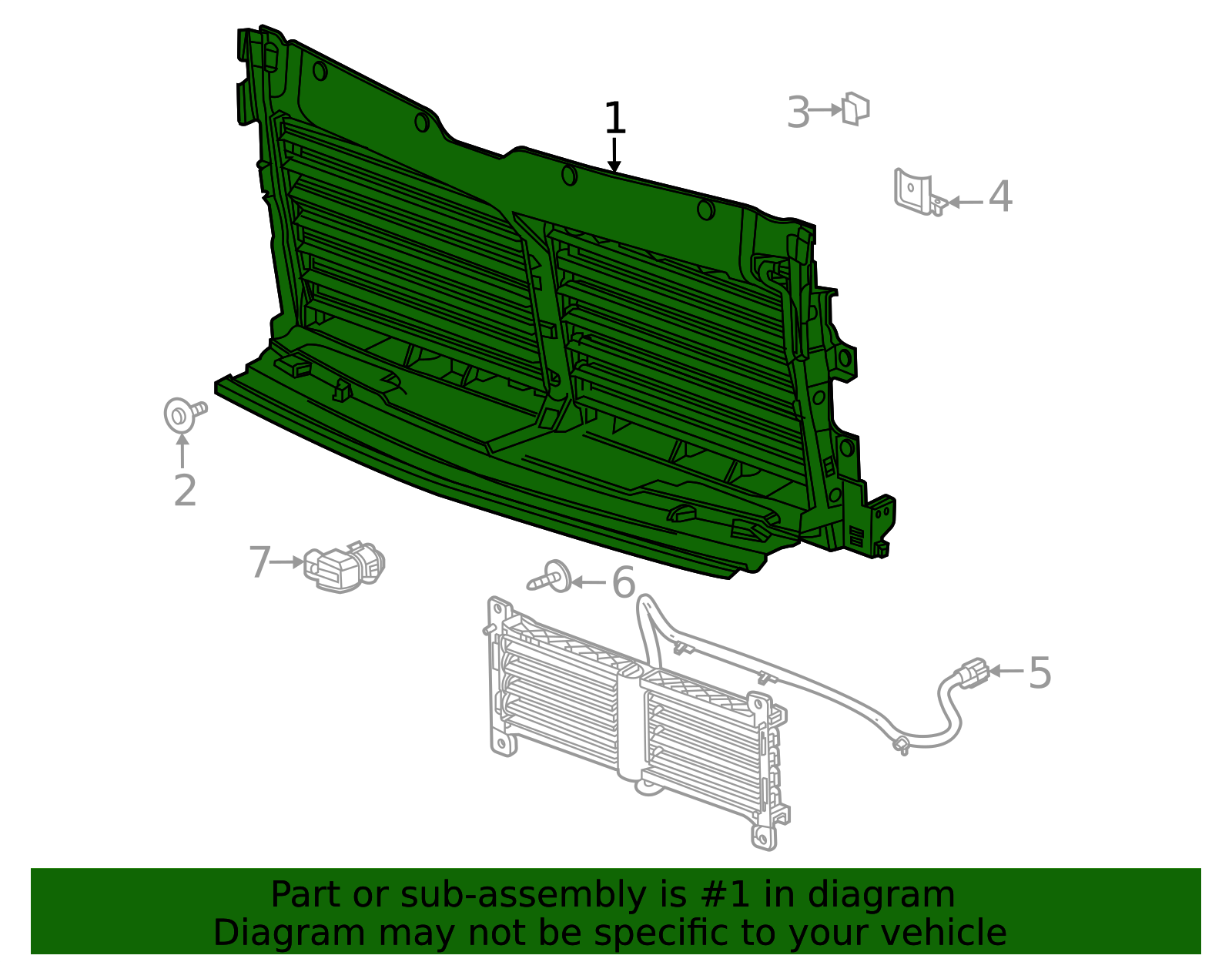 85054968 - High-Quality Radiator Shutter Assembly for 2025 Cadillac ...