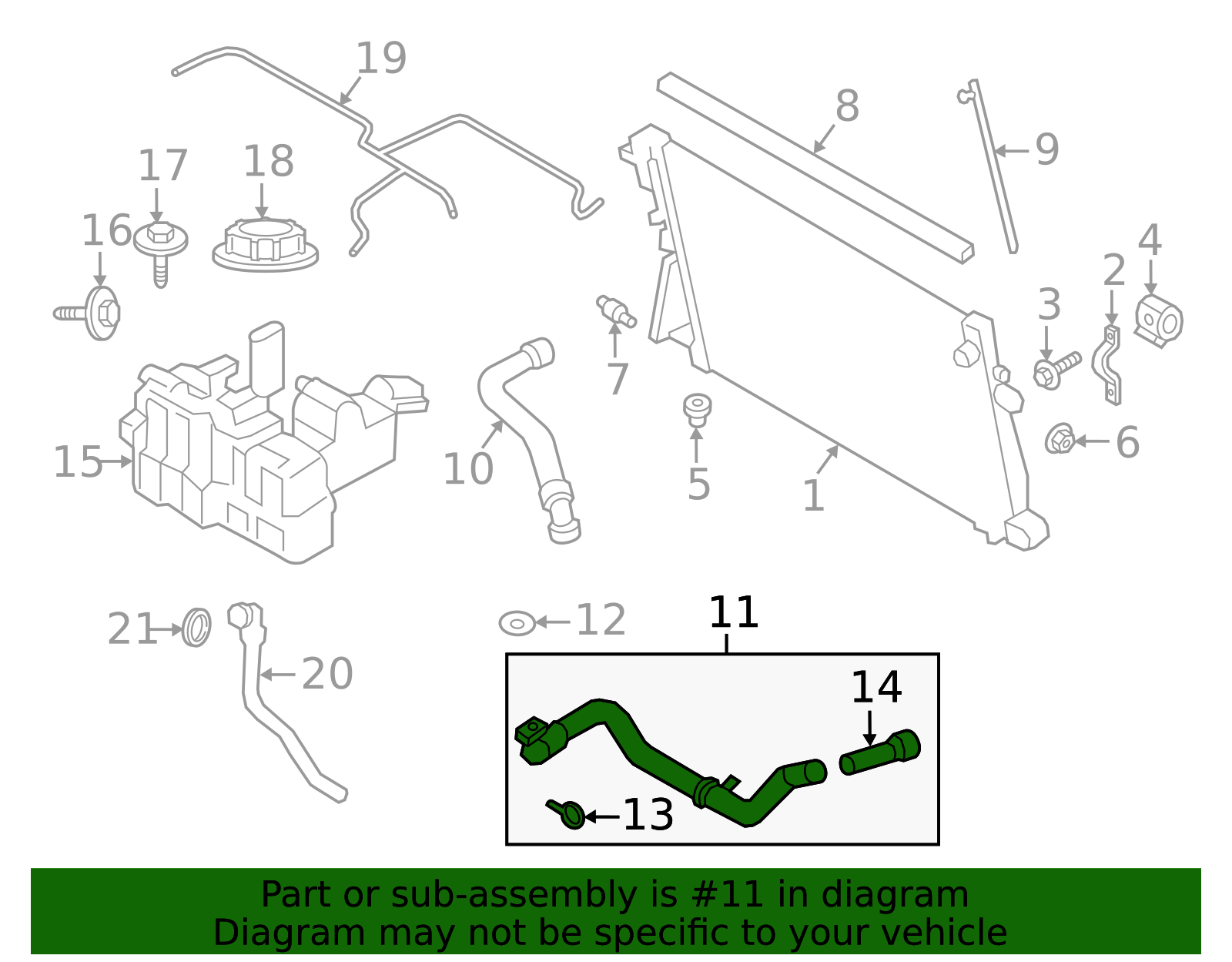 OEM Ford Lower Hose For 2020-2025 Ford - Part No. LC3Z-8286-H | Karl ...