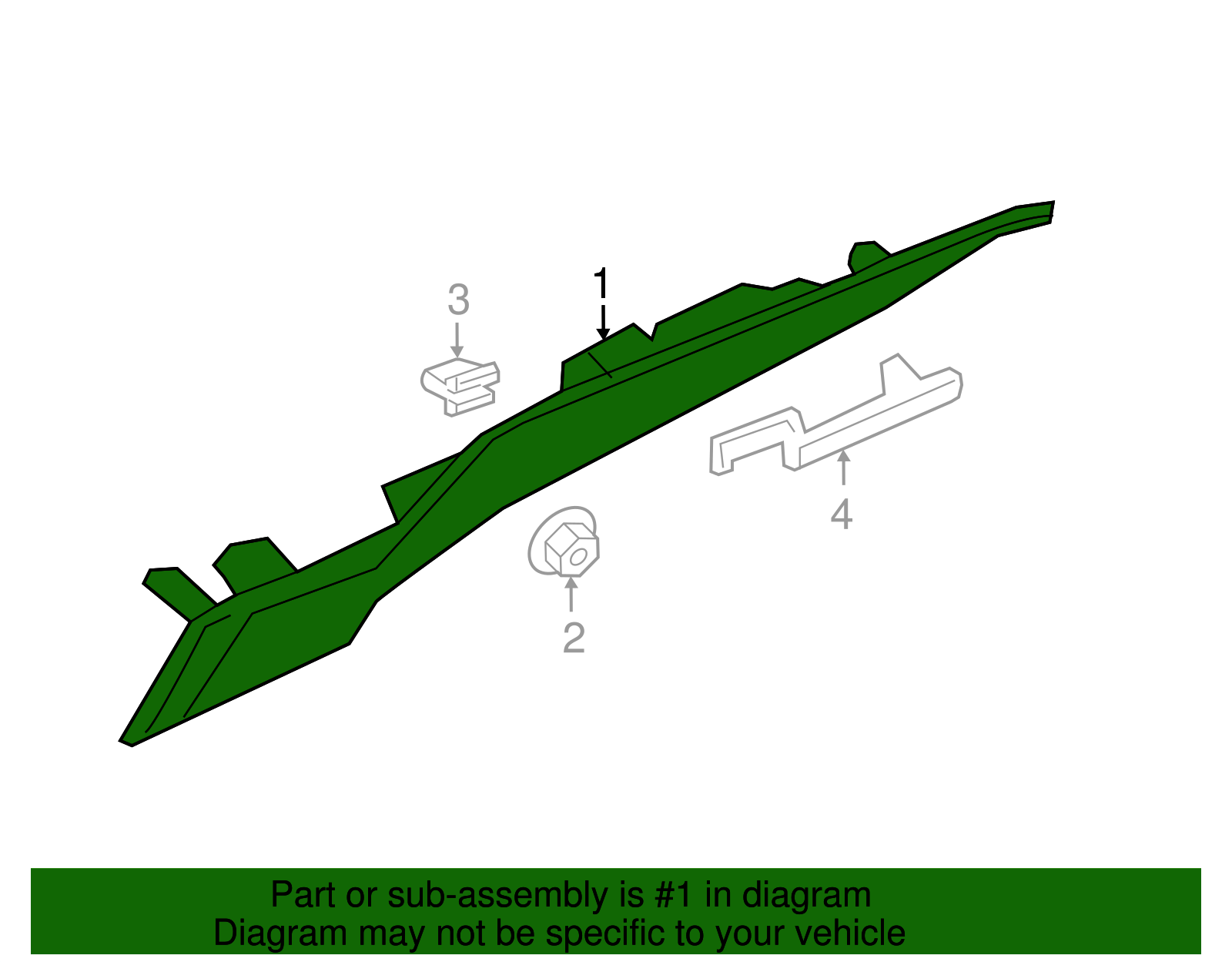 2016-2023 Nissan Maxima Upper Quarter Trim 76934-4RA0A | My Nissan Part