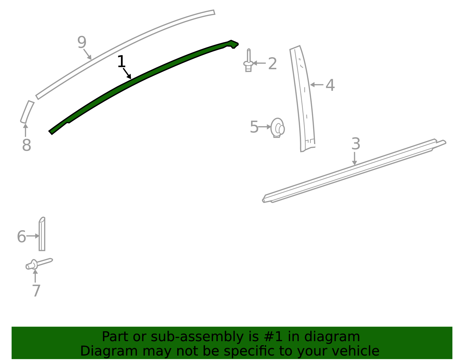 2019-2025 Toyota Frame Molding 75754-02010 | Lithia Toyota Parts