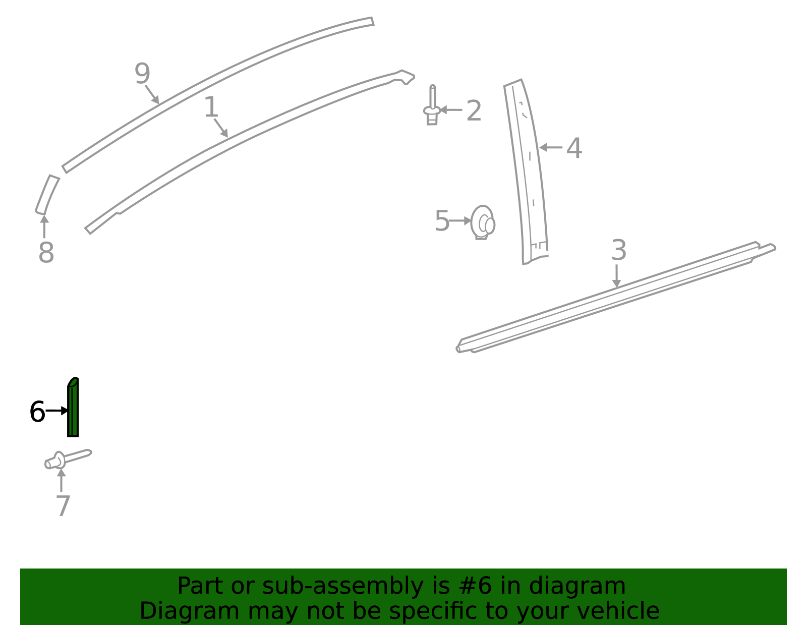 2019-2025 Toyota Window Molding 75752-02010 | MotorMotor