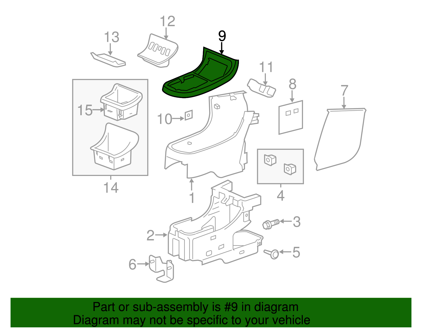 2009-2011 Chevrolet HHR Upper Trim Panel 25900397 | Capital Chevy Parts