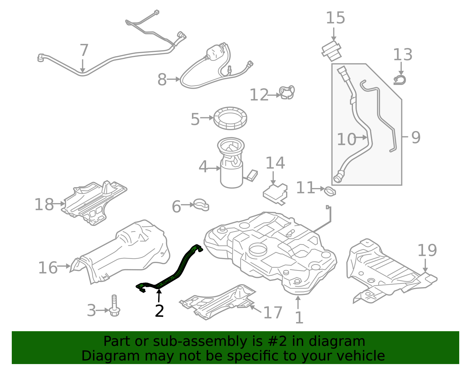 31274399 - Tank Strap - 2008-2017 Volvo | Volvo OEM Parts Direct