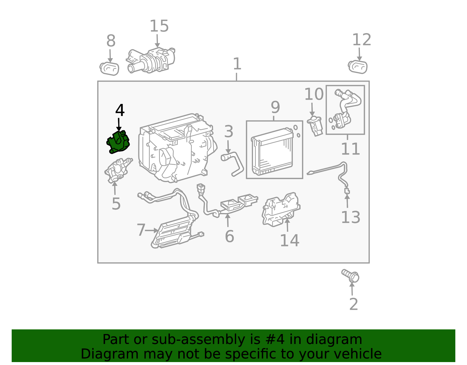 HVAC Air Inlet Door Actuator 87106-47090 | OEM Parts Online