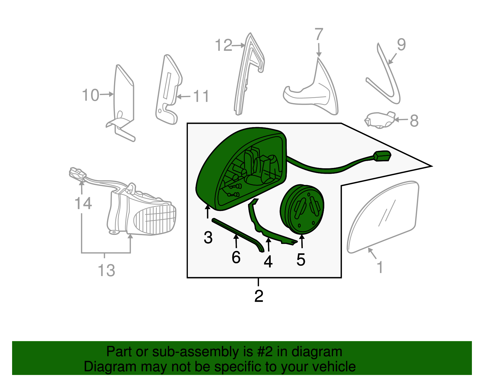 2003-2010 Volkswagen Beetle Housing Assembly 1C1-857-507-AB-GRU | OEM ...