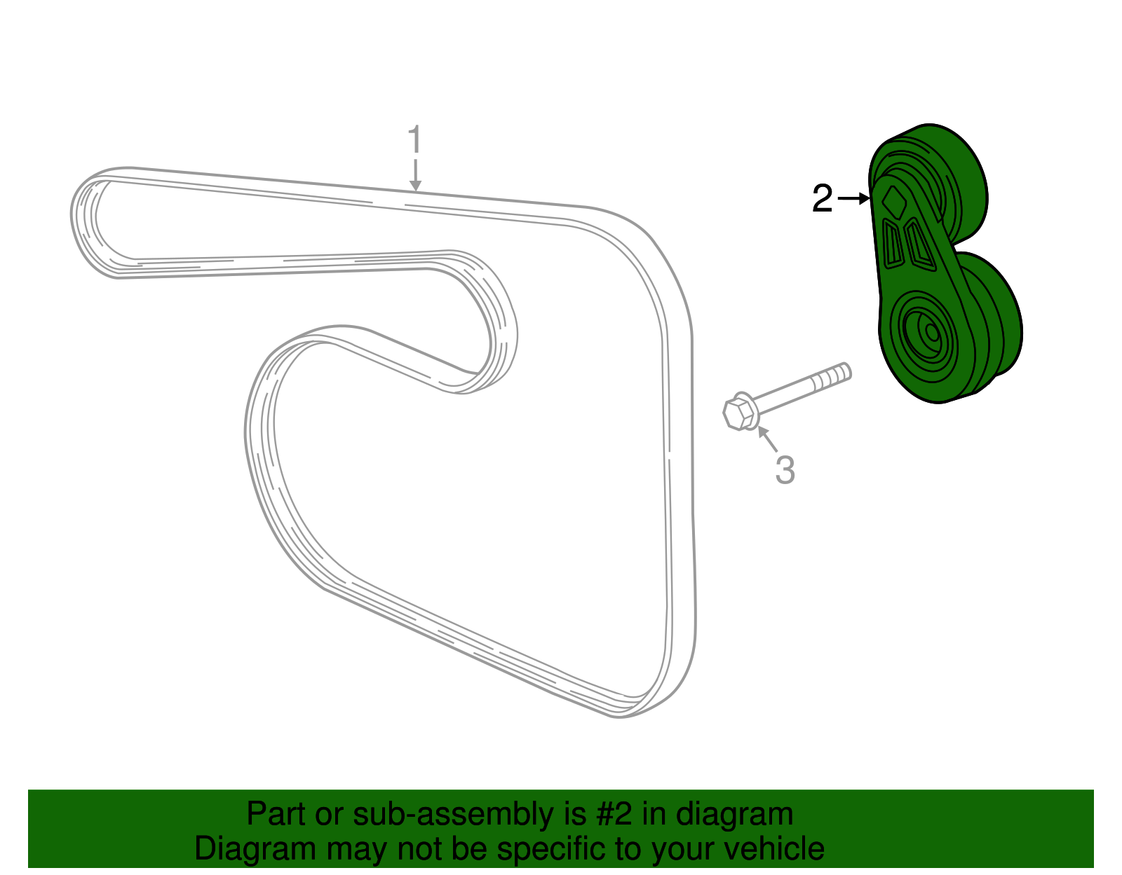 2013-2023 GM Drive Belt Tensioner 12627119 | GM Parts Center