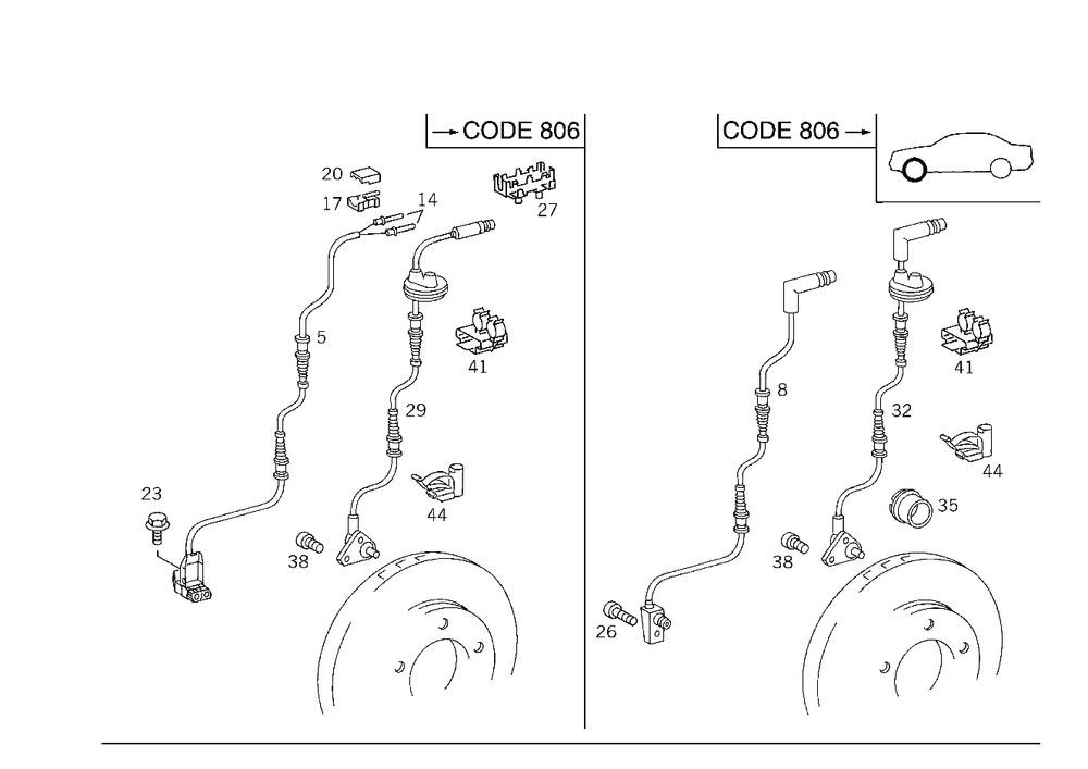 1994-2003 Mercedes-Benz Rotational Speed Sensor 202-540-20-17 | Benz ...