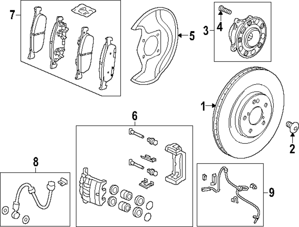 44200-T90-A11 - 2023-2025 Honda Pilot - Hub Assembly | Genuine Honda Parts