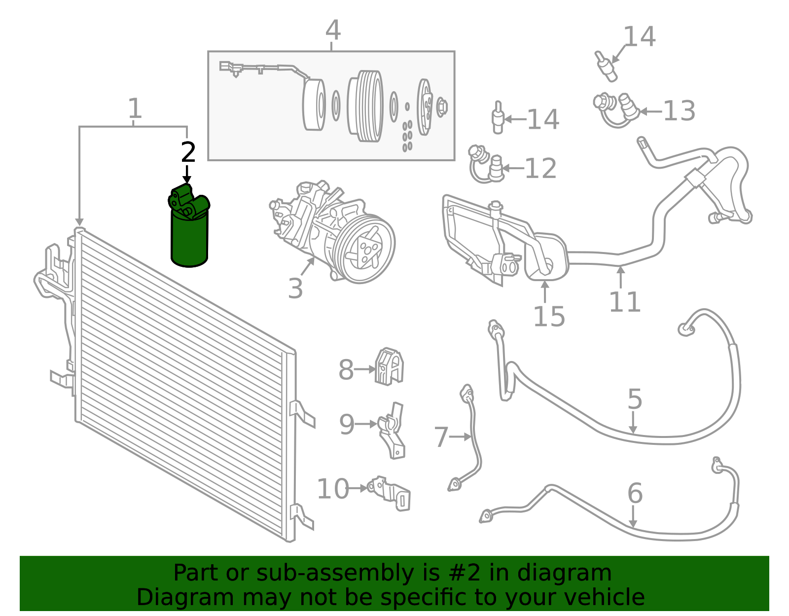 31274799 - Drier Dessicant Bag - 2010-2018 Volvo ...