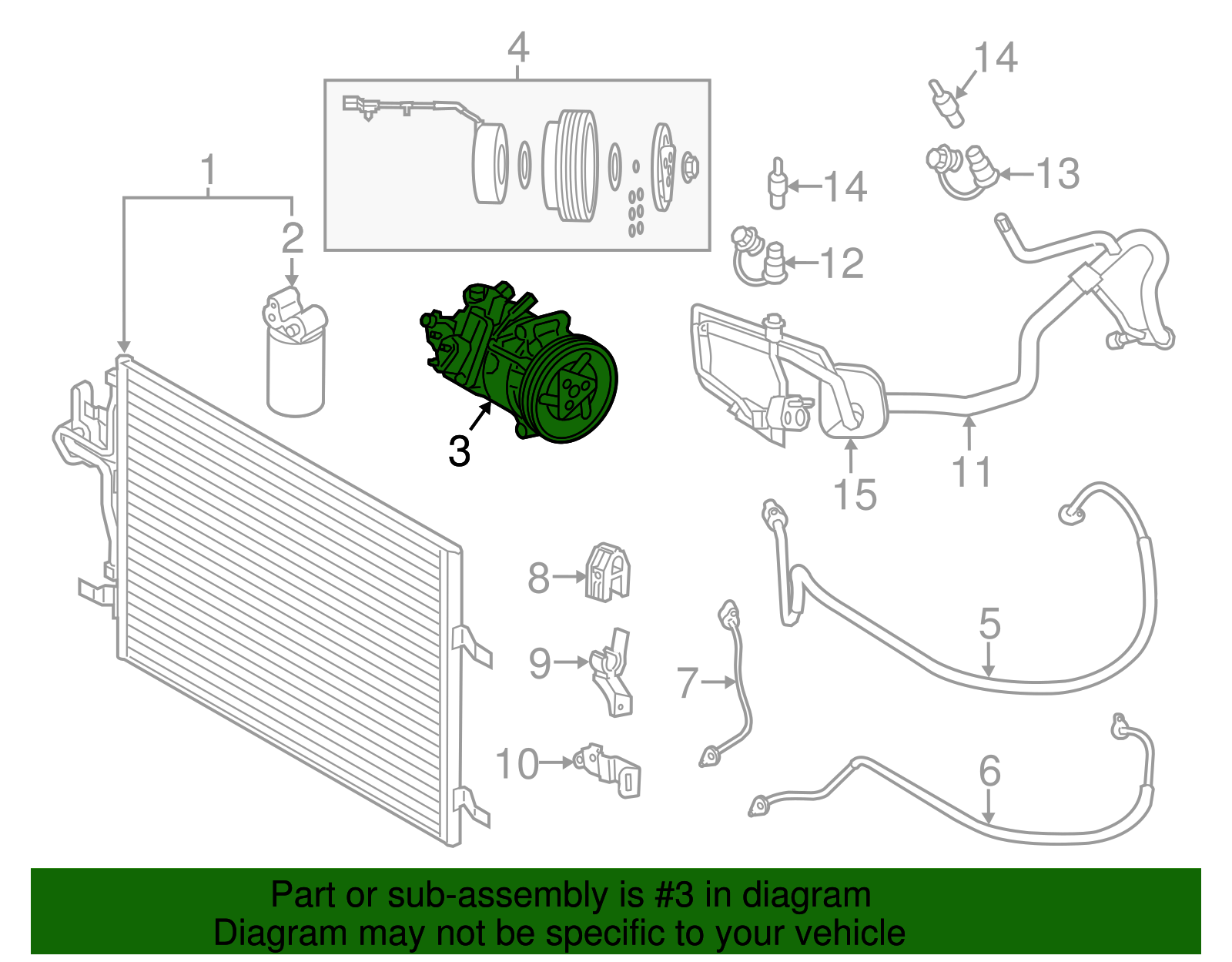 36011277 - Compressor Assembly - 2015-2020 Volvo | Volvo OEM Parts Direct