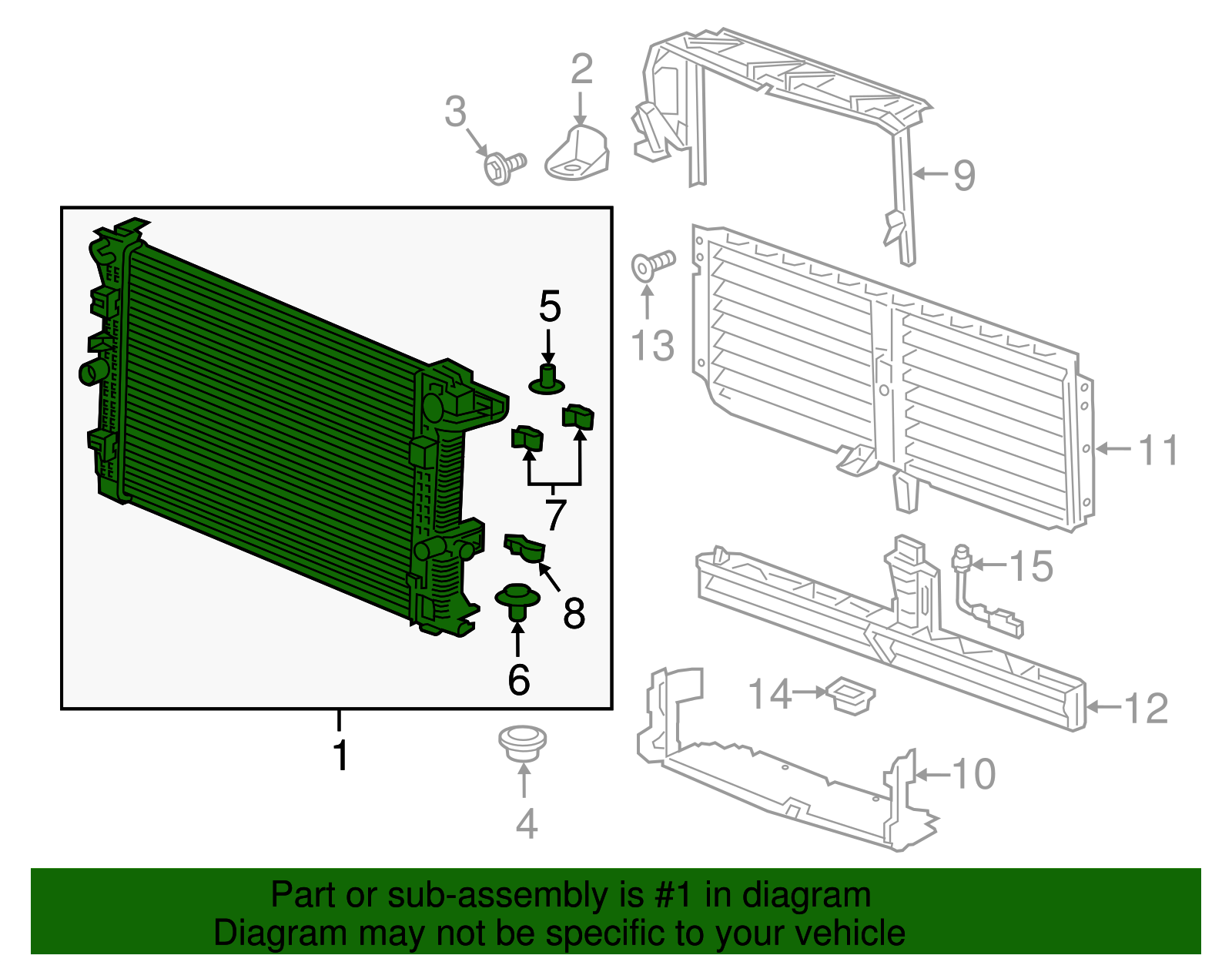 OEM GM Radiator For 2018-2019 GM - Part No. 84448453 | Karl Kustoms OEM ...