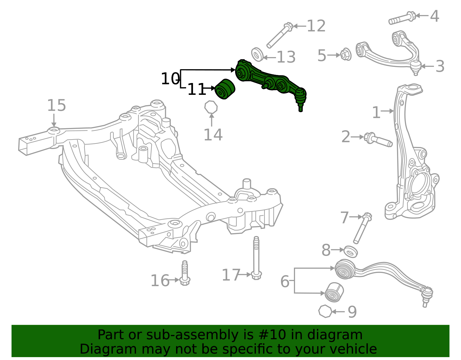 290-330-17-02 - Mercedes-Benz Lower Control Arm 2019-2025 Mercedes-Benz ...