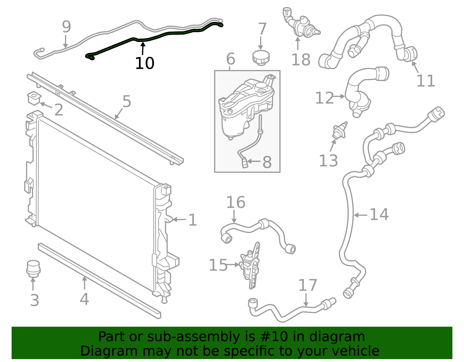 2020-2023 Land Rover Overflow Hose LR163785 | OEM Parts Online