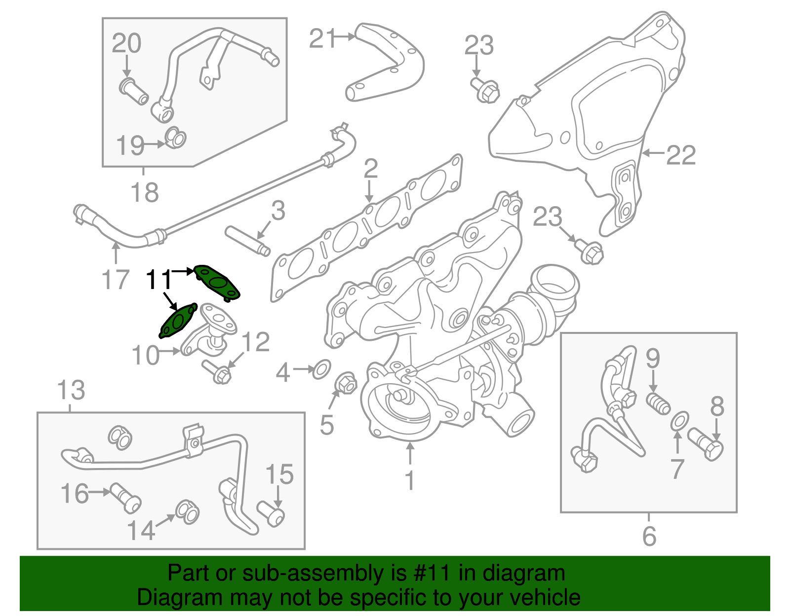 2012-2017 Land Rover Oil Return Tube Gasket LR032083 | Land Rover Parts ...